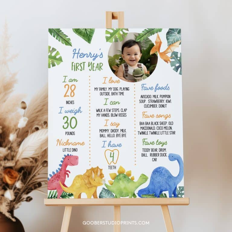 Free Dinosaur Birthday Invitation - Goober Studio Prints
