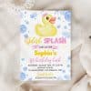 Rubber Duck Birthday Invitation - Goober Studio Prints