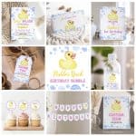 Rubber Duck Birthday Photo Invitation - Goober Studio Prints