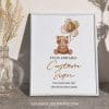 Teddy Bear Birthday Custom Sign - Goober Studio Prints
