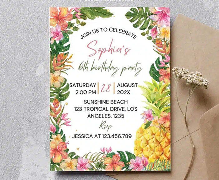 Free Birthday Invitations - Goober Studio Prints