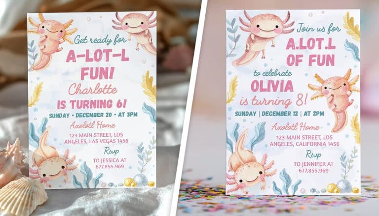 25 Axolotl Birthday Party Ideas That’ll Make a Splash! - Goober Studio ...