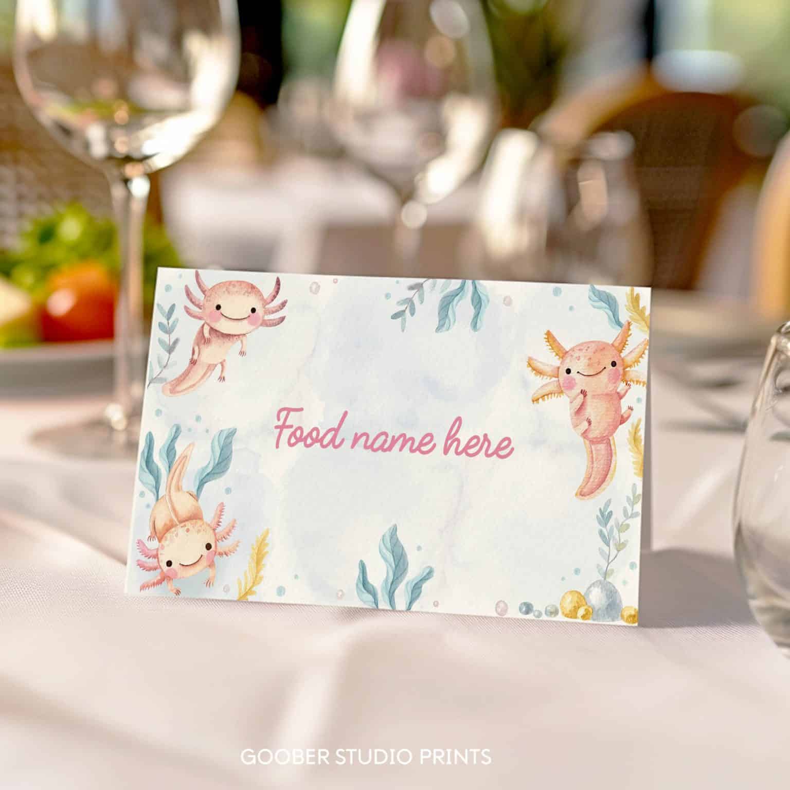 25 Axolotl Birthday Party Ideas That’ll Make a Splash! - Goober Studio ...