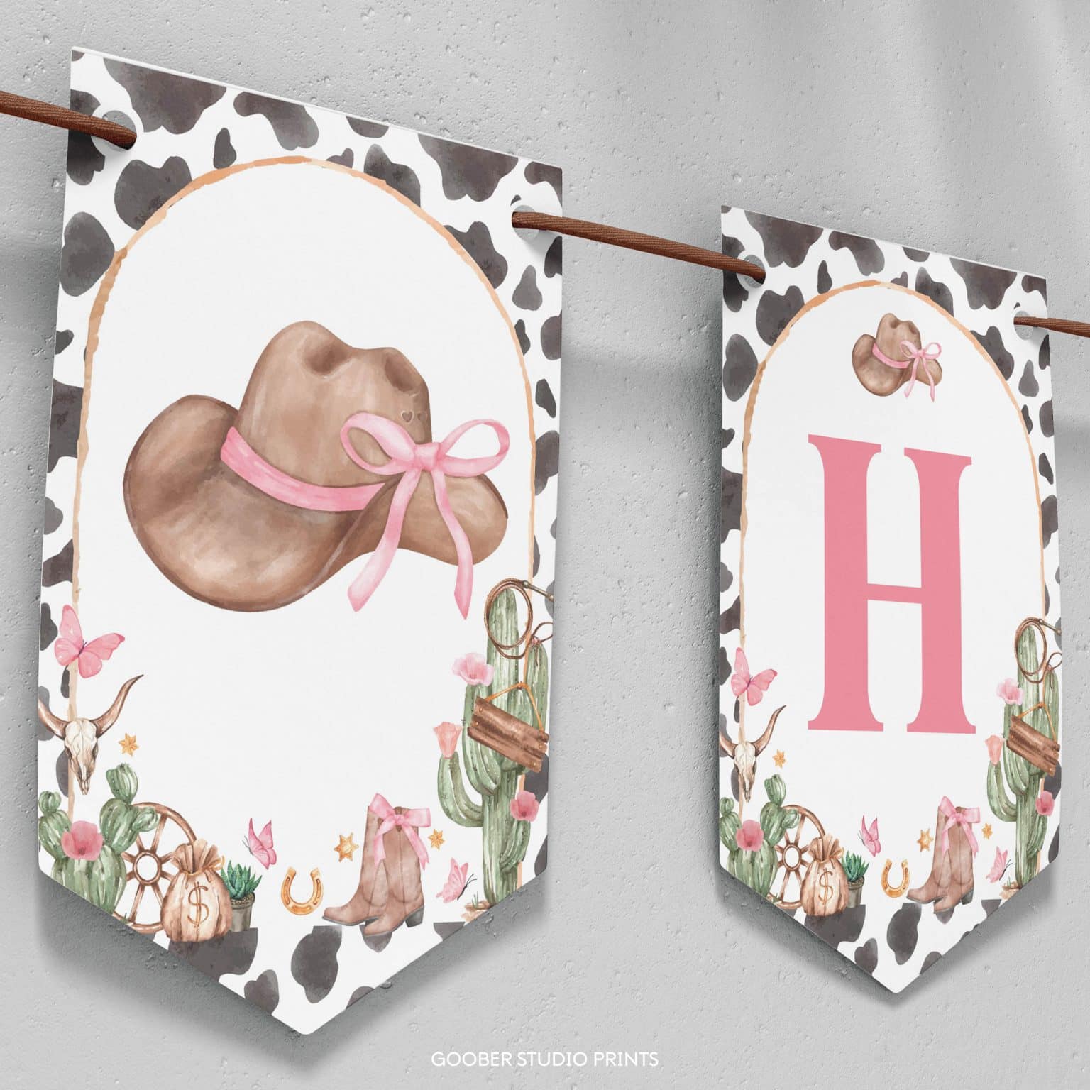 First Rodeo Birthday Banner - Goober Studio Prints