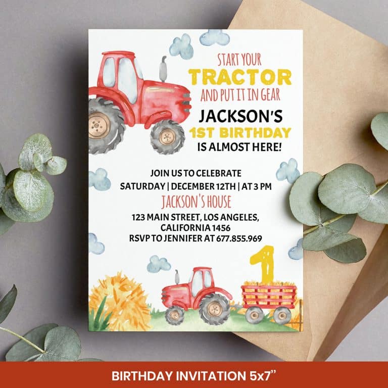 Tractor Birthday Party Bundle - Goober Studio Prints