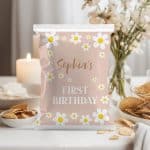 Daisy Birthday Party Chip Bags - Goober Studio Prints