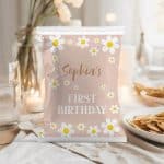Daisy Birthday Party Chip Bags - Goober Studio Prints