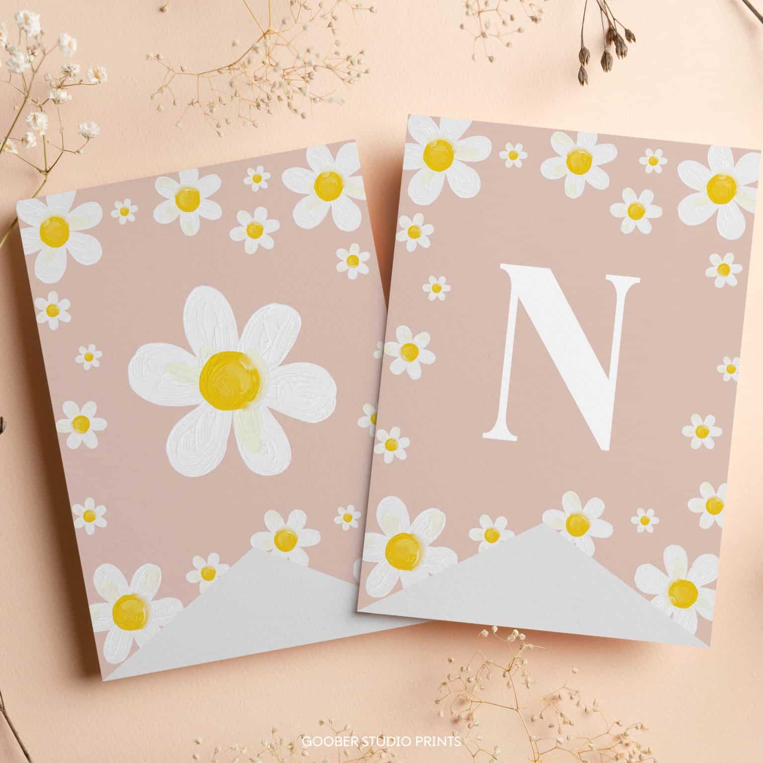 Daisy Birthday Party Highchair Banner - Goober Studio Prints