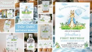 15 Peter Rabbit Birthday Party Ideas Kids Will Love! - Goober Studio Prints