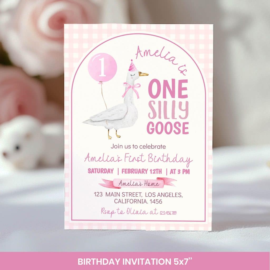 One Silly Goose Birthday Party Bundle - Goober Studio Prints