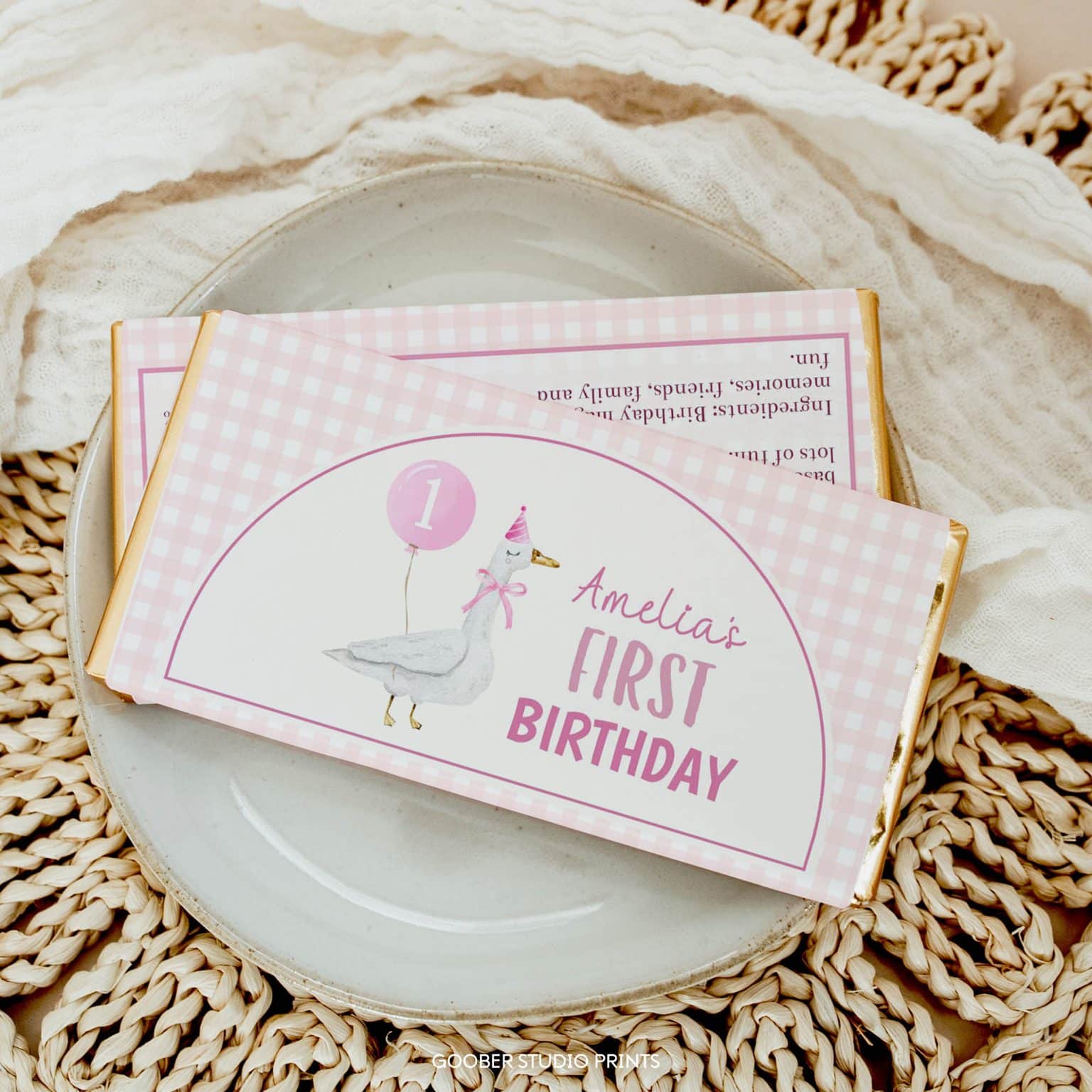 Silly Goose Birthday Welcome Sign - Goober Studio Prints