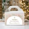 Wildflower Birthday Party Gable Box Label - Goober Studio Prints