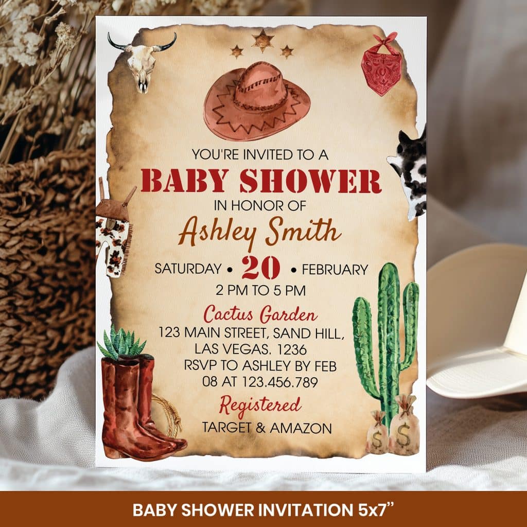 Rodeo Wild West Baby Shower Bundle - Goober Studio Prints