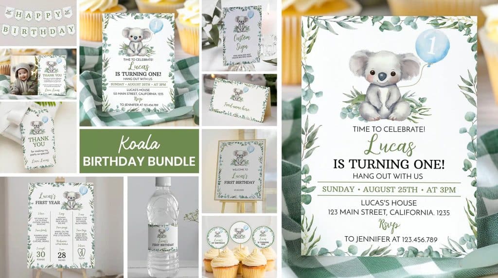 15 Adorable Koala Birthday Party Ideas That’ll Make Everyone Smile ...