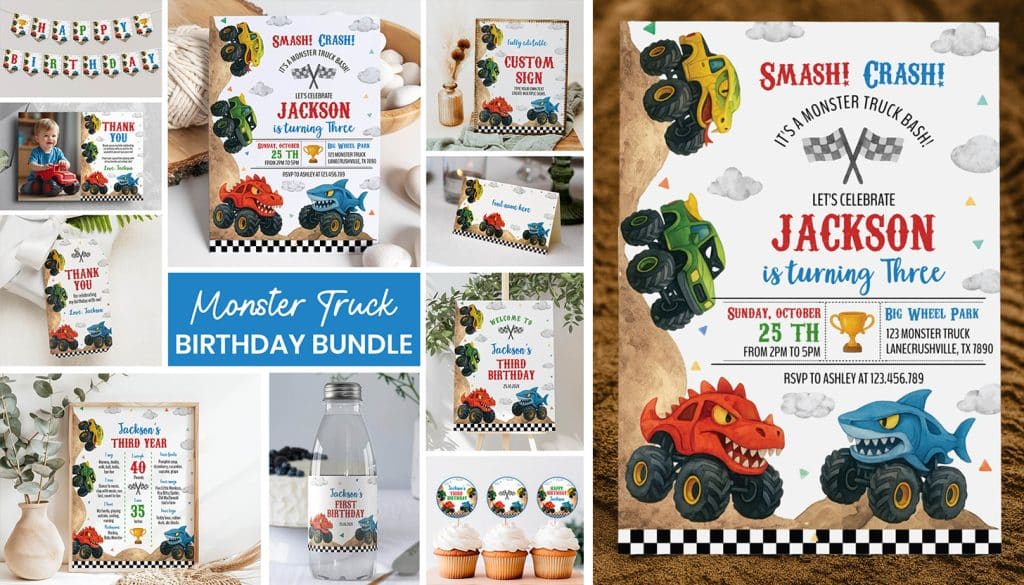 25 Monster Truck Birthday Party Ideas: Ultimate Guide to Rev Up the Fun ...